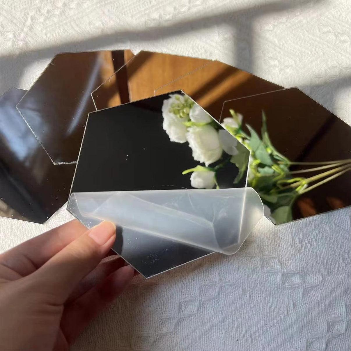 3D Hexagon Mirror Wall Sticker – AP Essentials